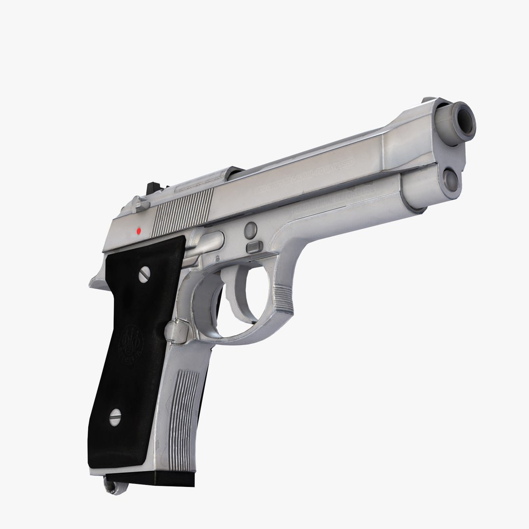 3d Model Beretta 92fs M9 Pistol