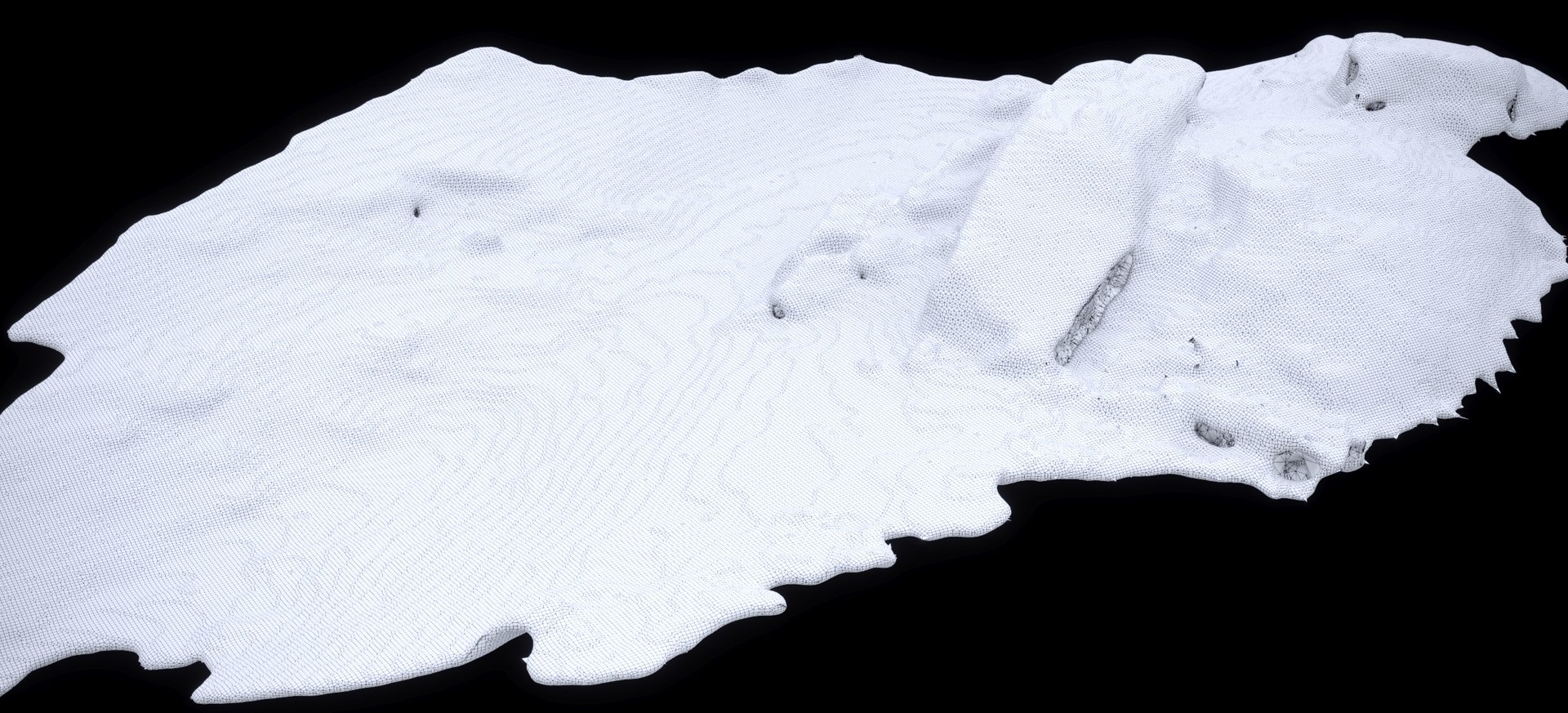 3D DEATH VALLEY WINTER ROCK FORMATION 002 2024 - TurboSquid 2338150