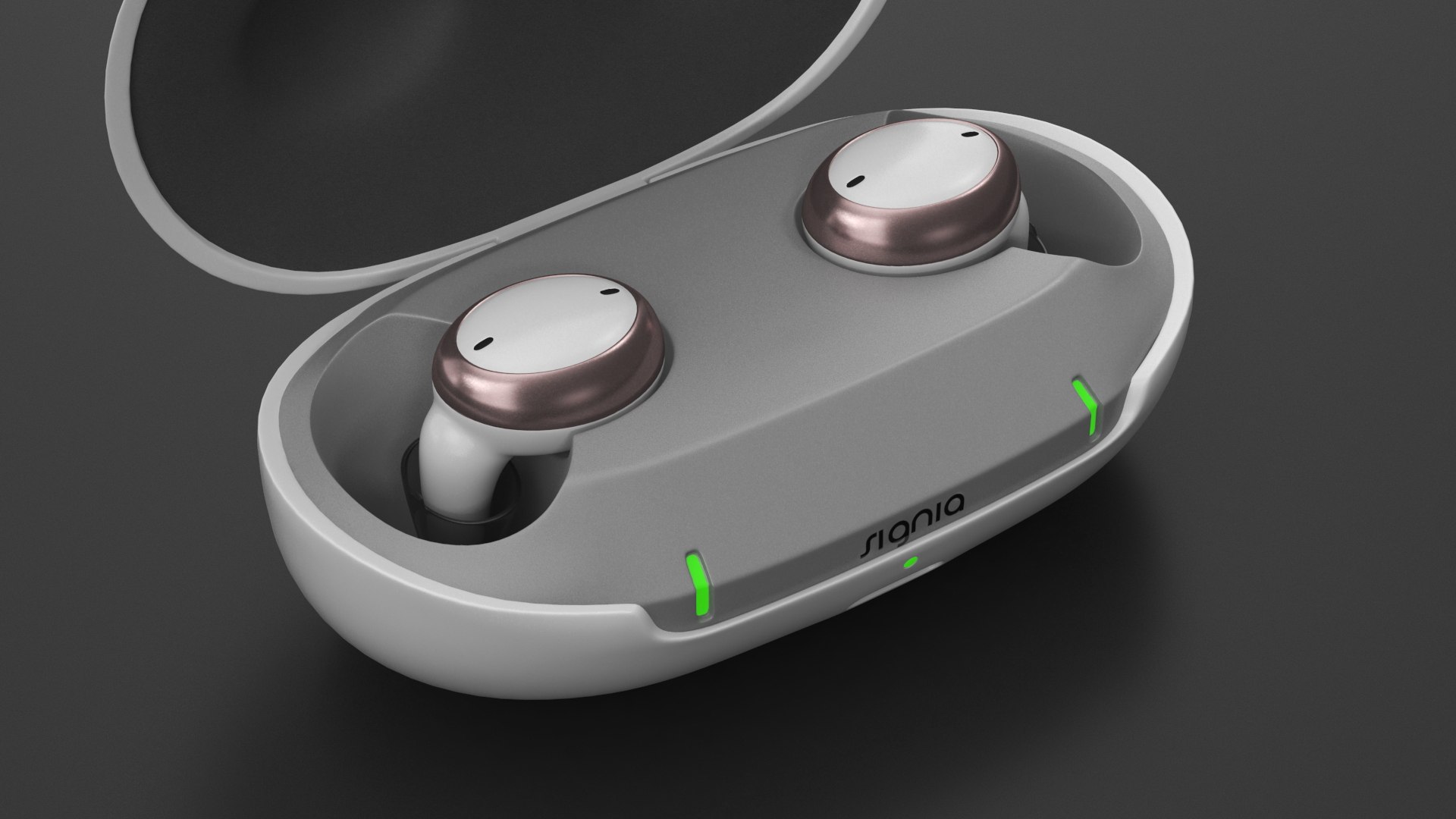 Signia Active Pro Are Hearing Aids Rose Gold 3D - TurboSquid 2055352