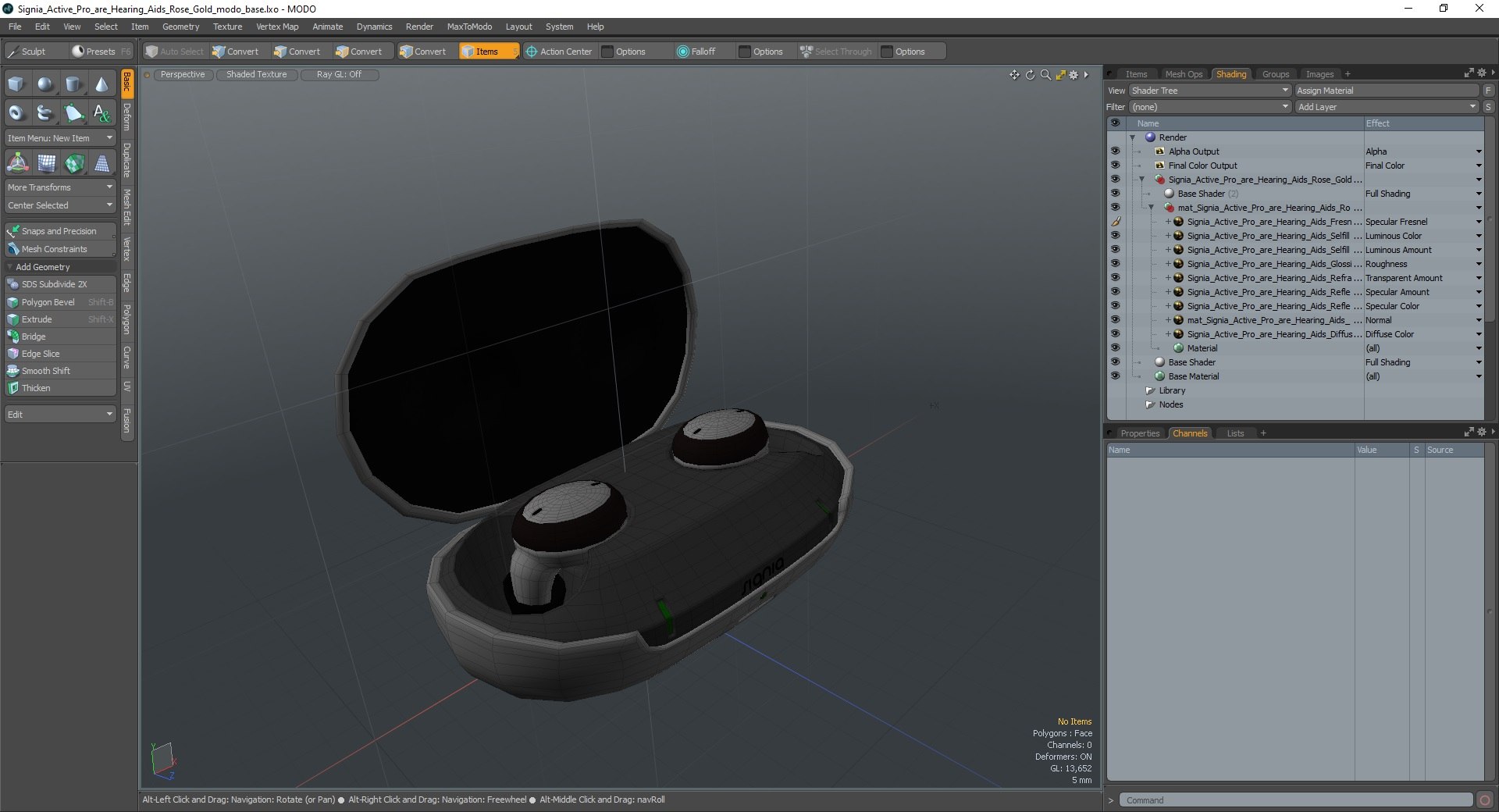 Signia Active Pro Are Hearing Aids Rose Gold 3D - TurboSquid 2055352