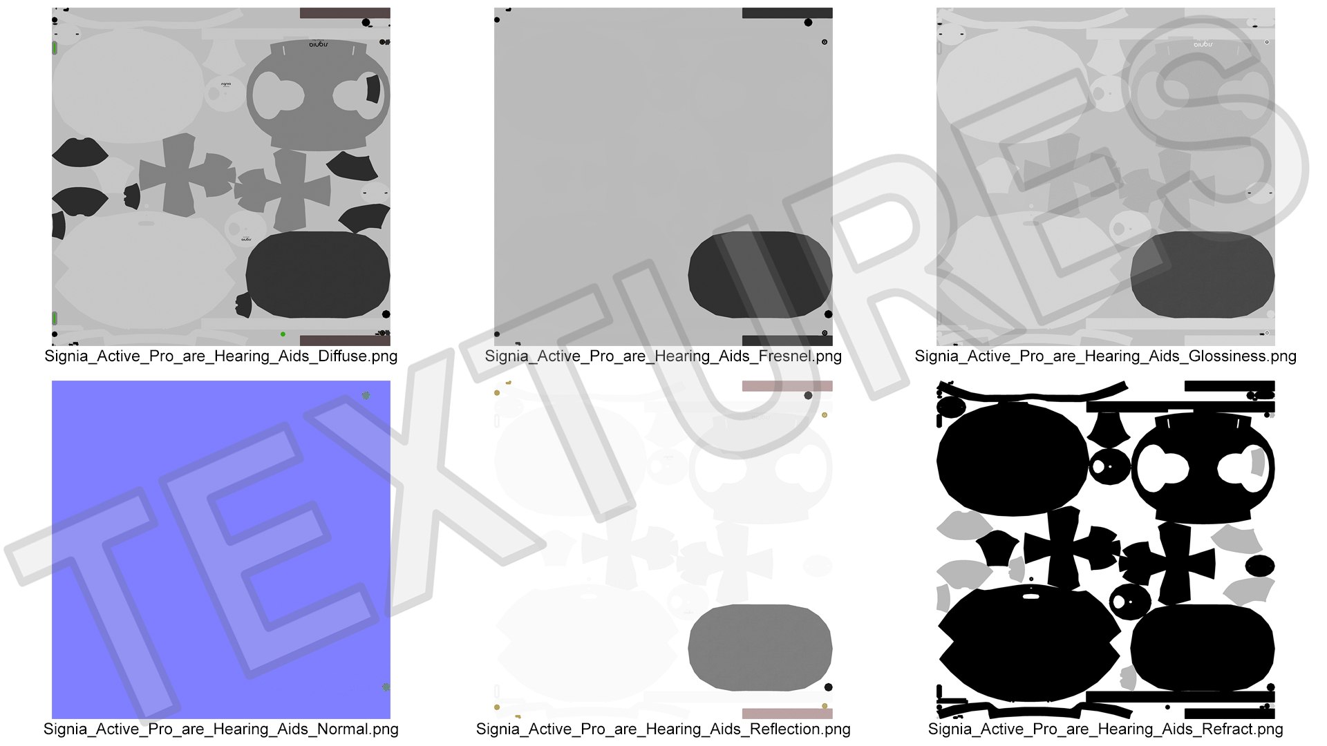 Signia Active Pro Are Hearing Aids Rose Gold 3D - TurboSquid 2055352