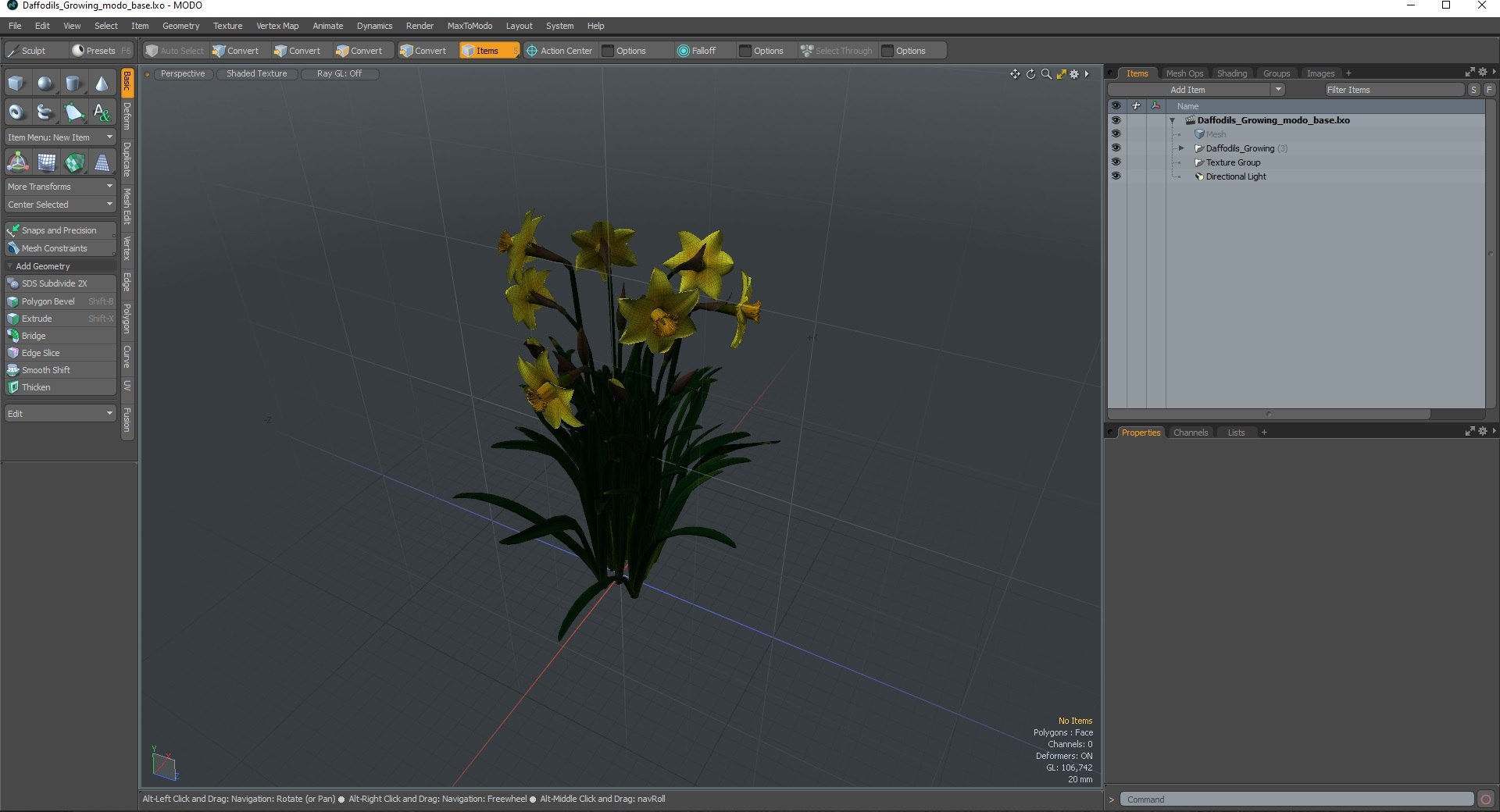 Daffodils Growing 3D Model - TurboSquid 2092977