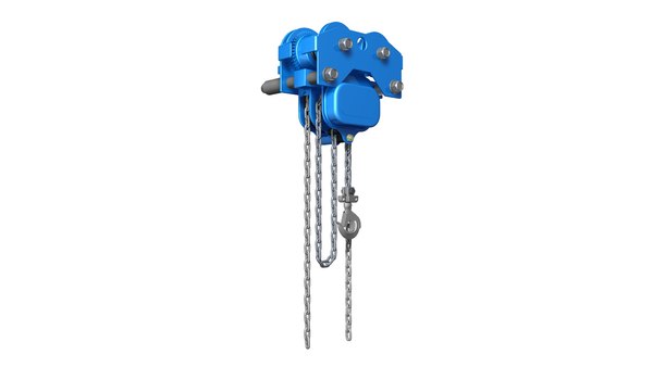 hand chain hoist 3d model
