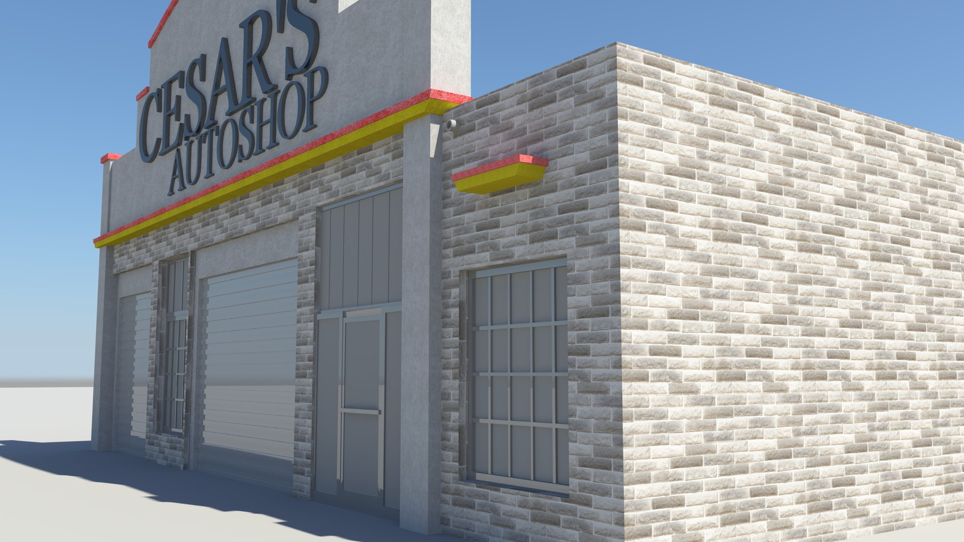 car autoshop 3d fbx
