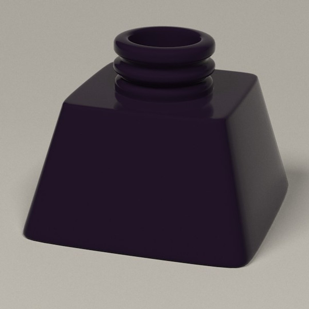 3d Model Ink Pot Inkpot