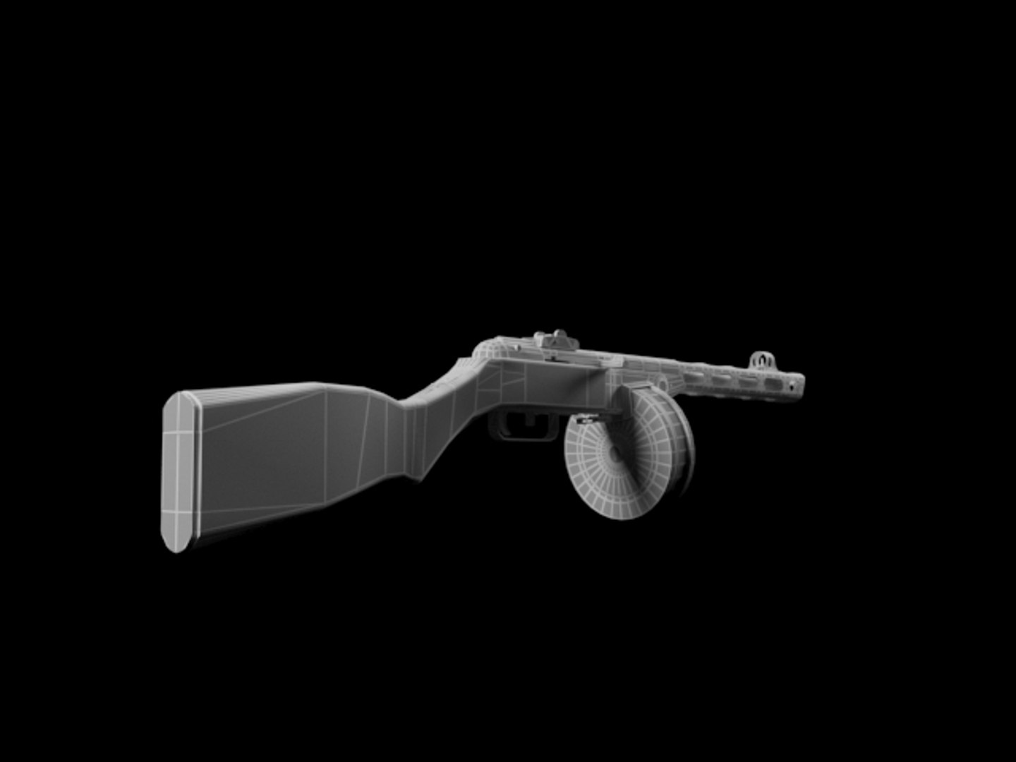 3D ppsh model - TurboSquid 1444451