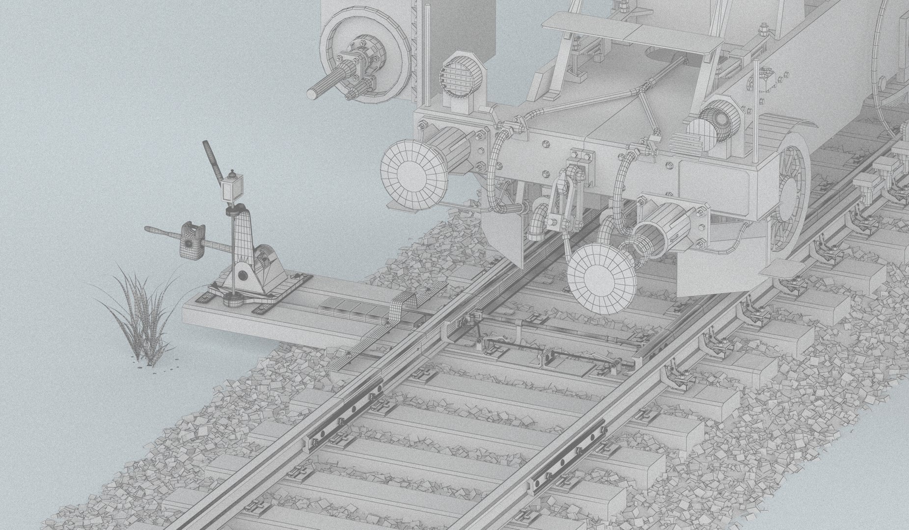 3D The Disassembled Steam Locomotive - TurboSquid 2170780