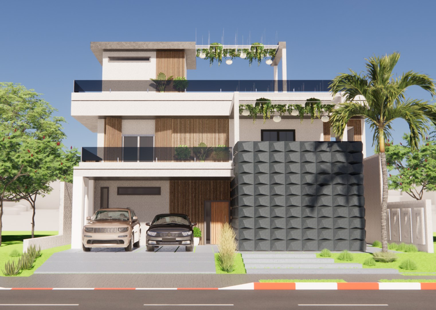 Villa Sketchup 3D Model - TurboSquid 2062190