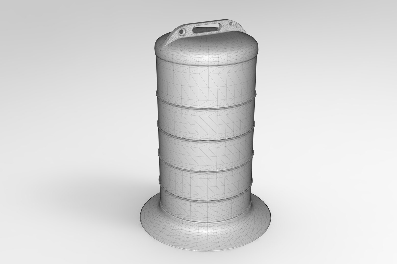 3D Traffic Cone Barrel Model - TurboSquid 1810868