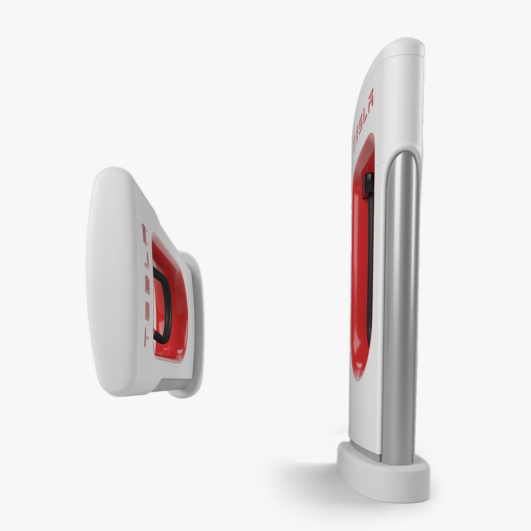 3d Tesla Supercharger Charger Model