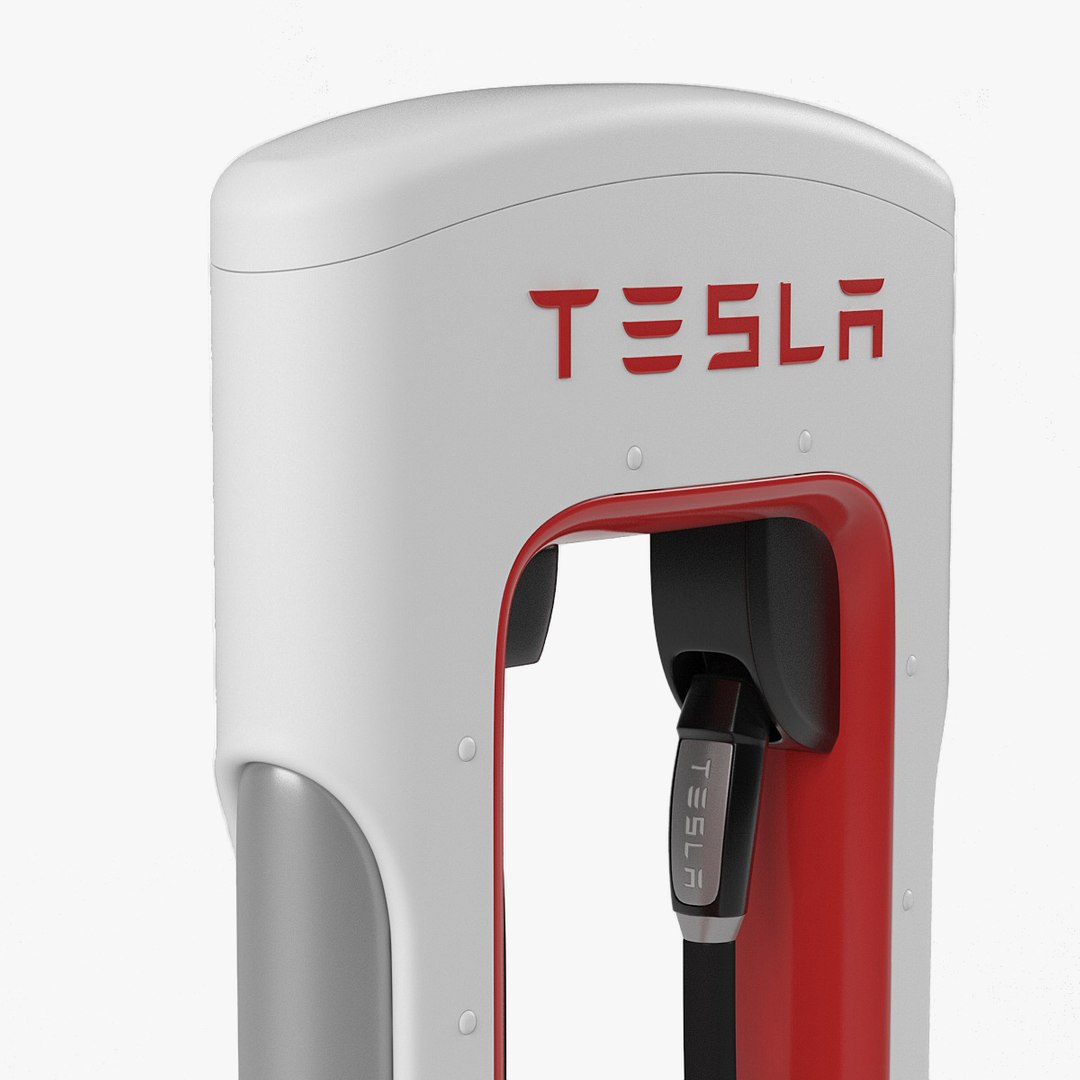 3d Tesla Supercharger Charger Model