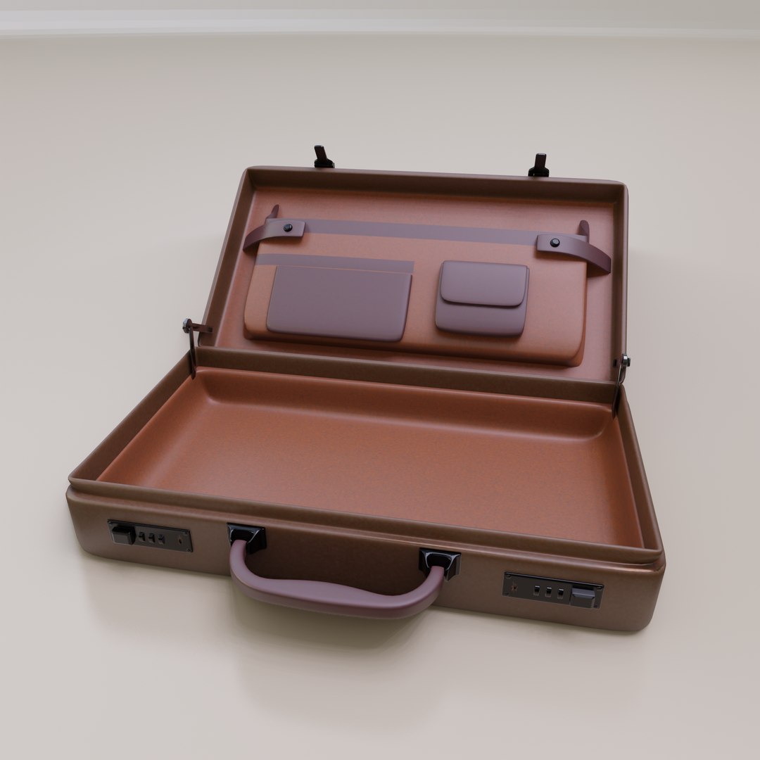 3D Briefcase - Model In Blender 3D 3D Model - TurboSquid 1732312