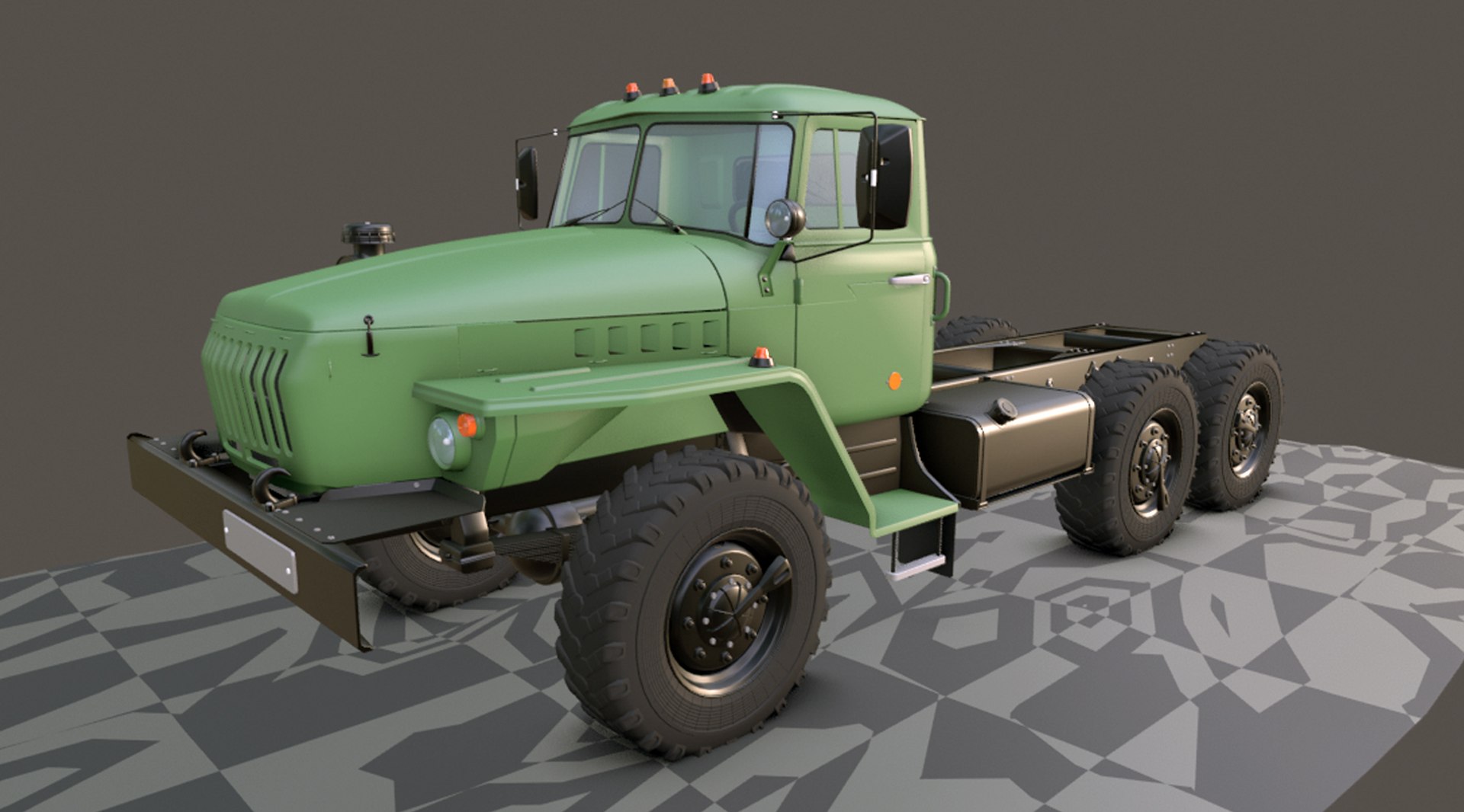 3D Model Russian Heavy Truck - TurboSquid 1445887