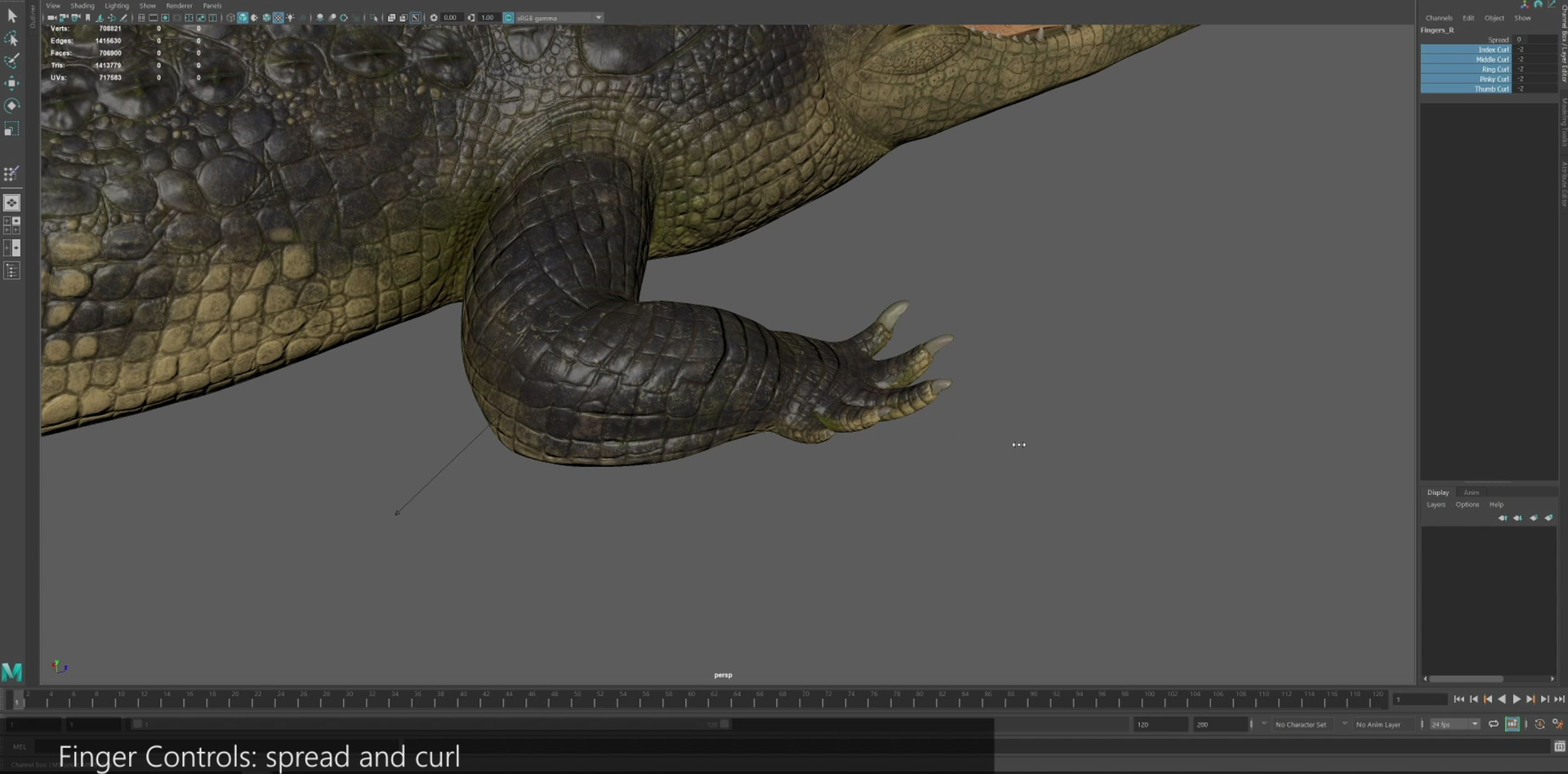 Crocodile rig animations 3D model - TurboSquid 1642779
