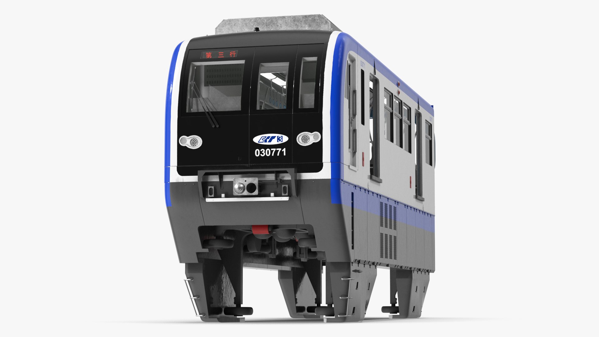 Chongqing Monorail Train Head Car Rigged 3D model - TurboSquid 2040939