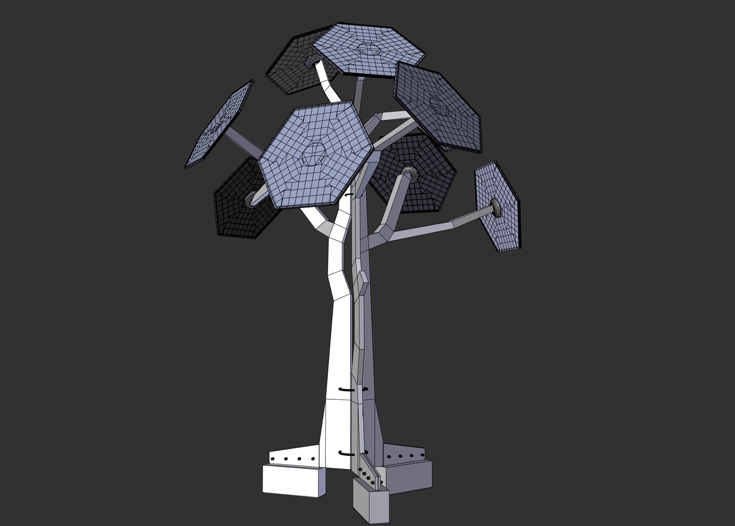 3D Future Energy Solar Trees Model - TurboSquid 1538578