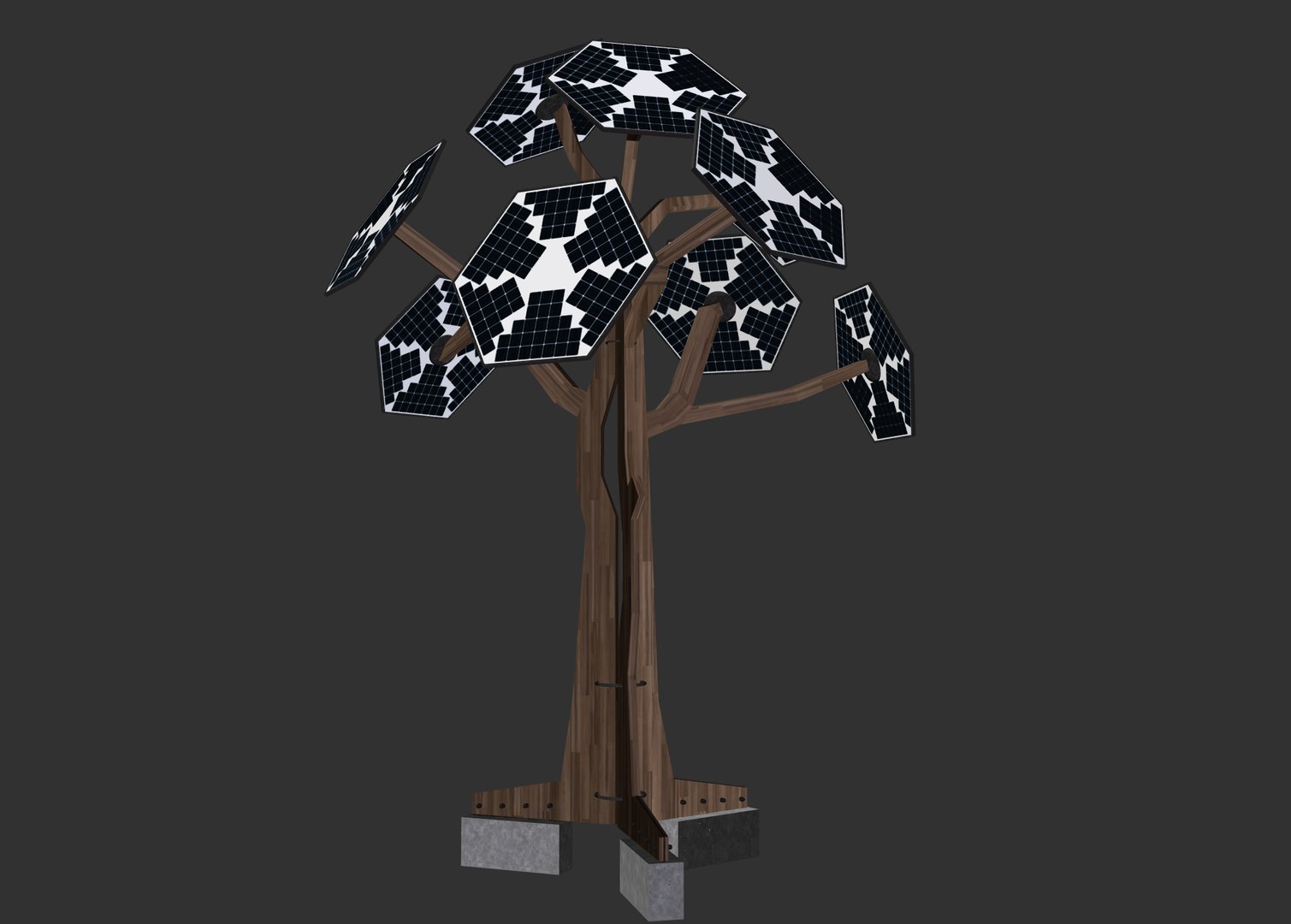 3D Future Energy Solar Trees Model - TurboSquid 1538578