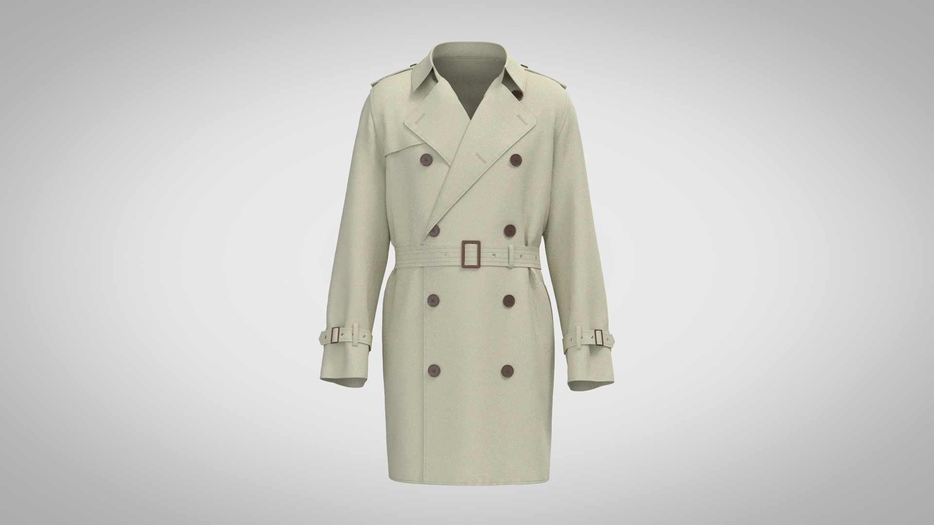 Trench Coat 2 3D model - TurboSquid 1864915