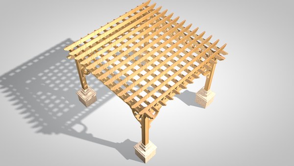 3d pergola model