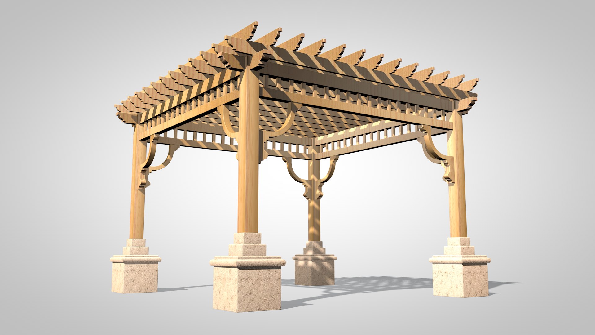 3d Pergola Model