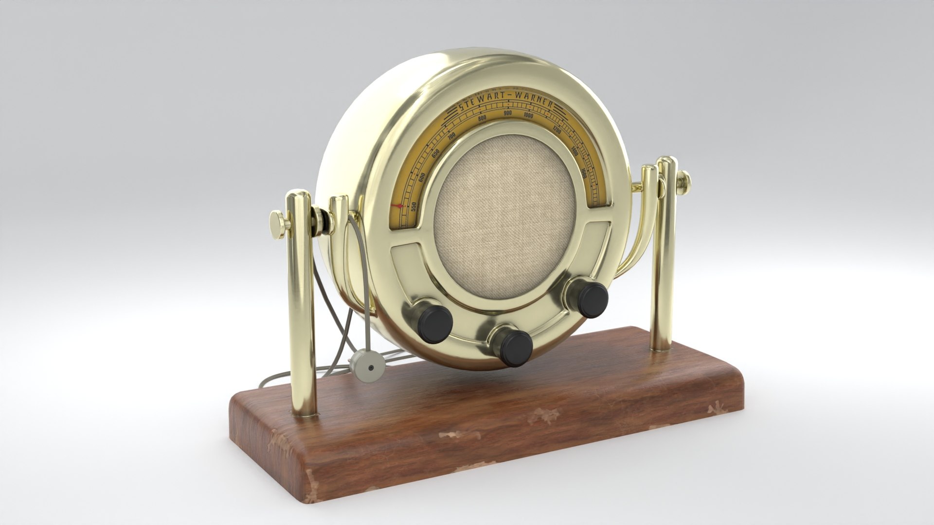 Stewart Warner R-192 1936 Model - TurboSquid 1592469