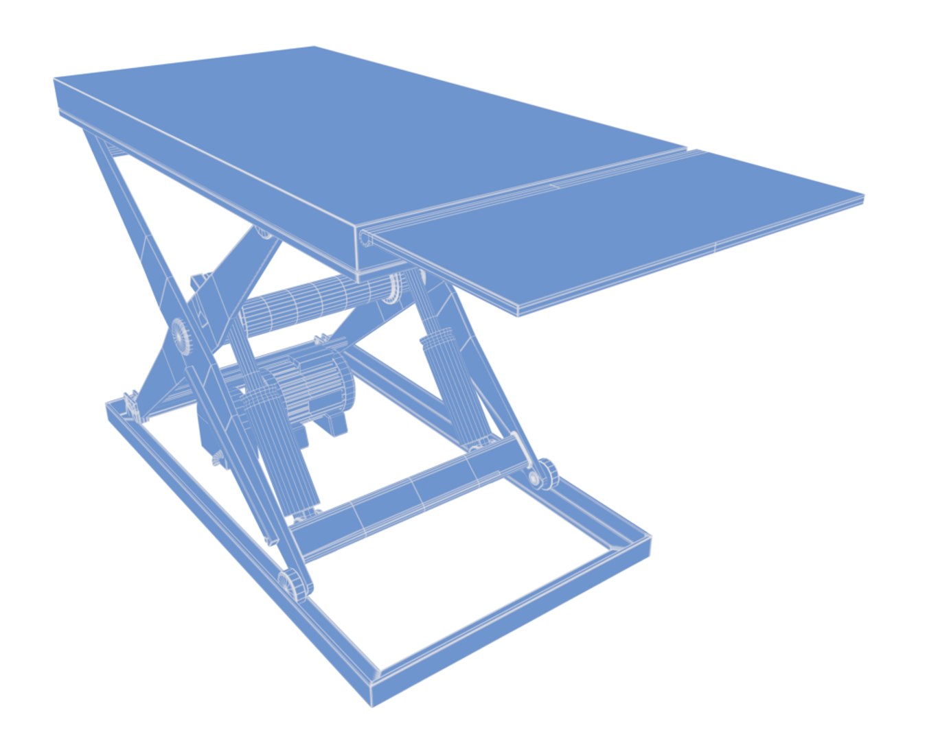 Hydraulic Scissor Lift 3D Model - TurboSquid 1212639
