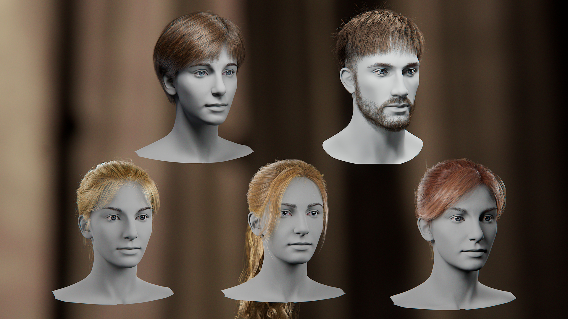 5 Hair Card 3D model - TurboSquid 2054343