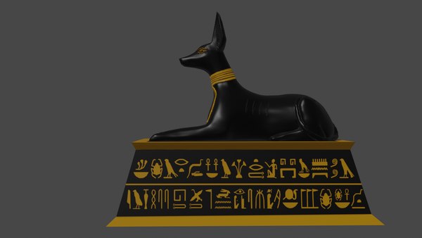 Anubis dog form statue 3D model - TurboSquid 1698472
