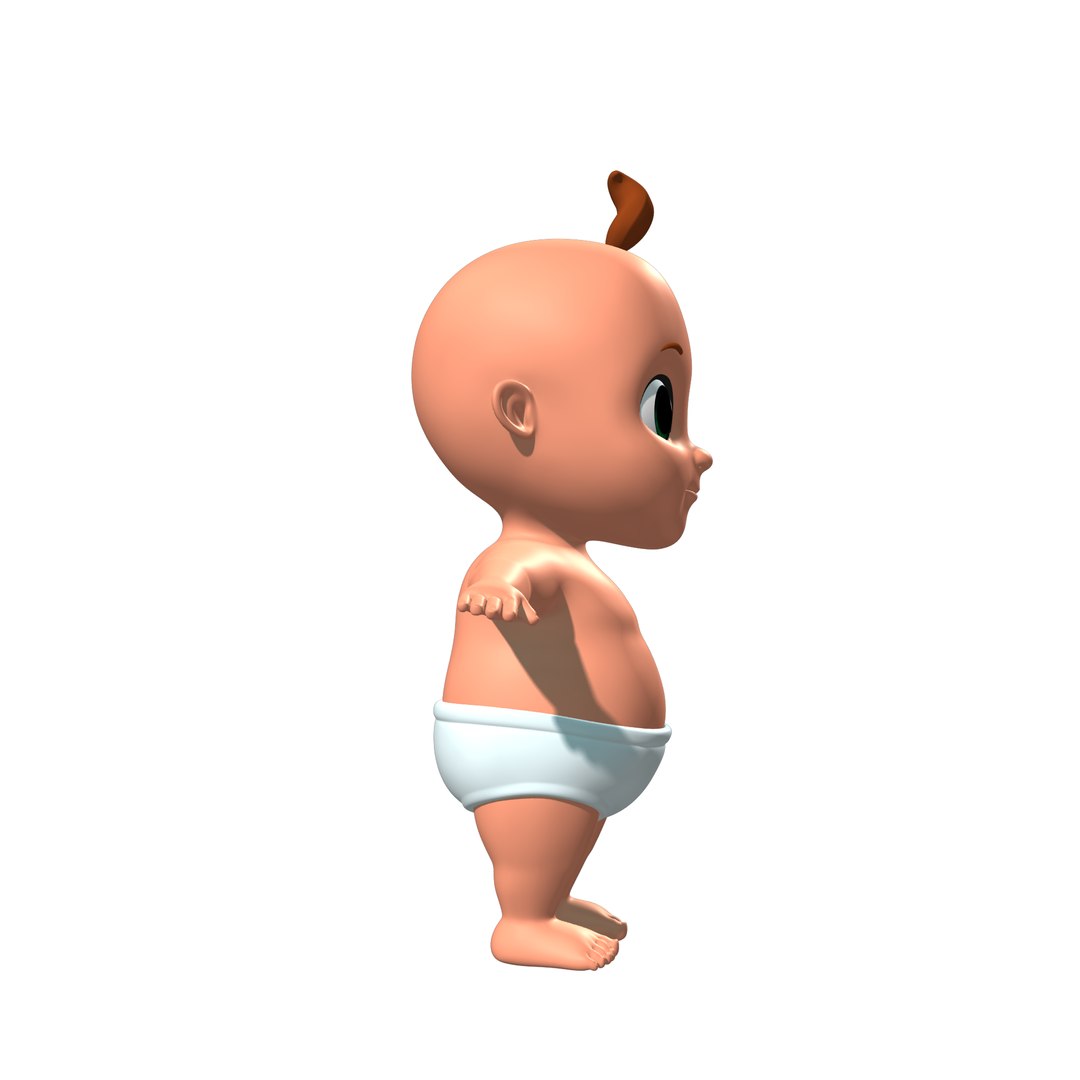 Baby Cartoon Toon Model - TurboSquid 1266242