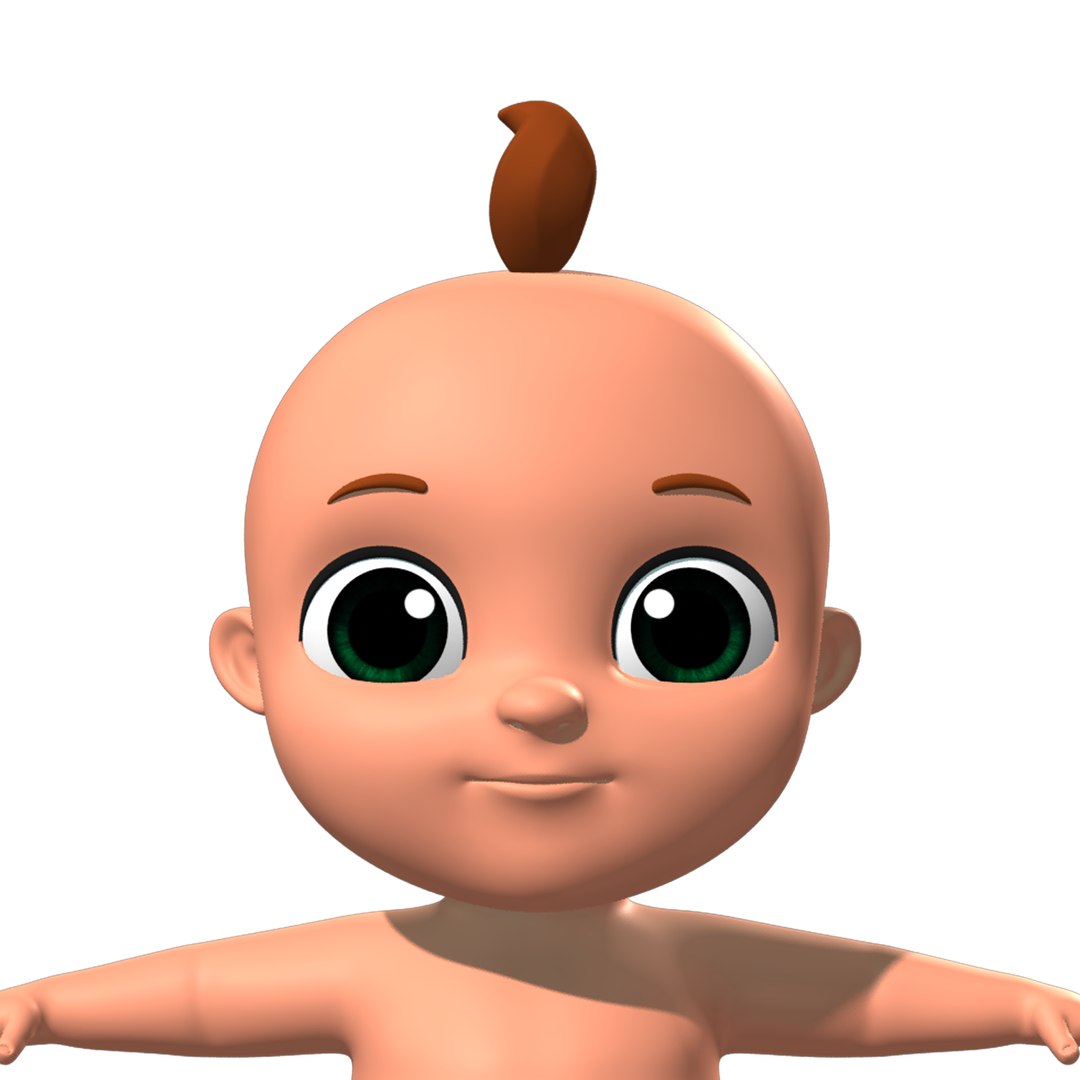 Baby Cartoon Toon Model - TurboSquid 1266242