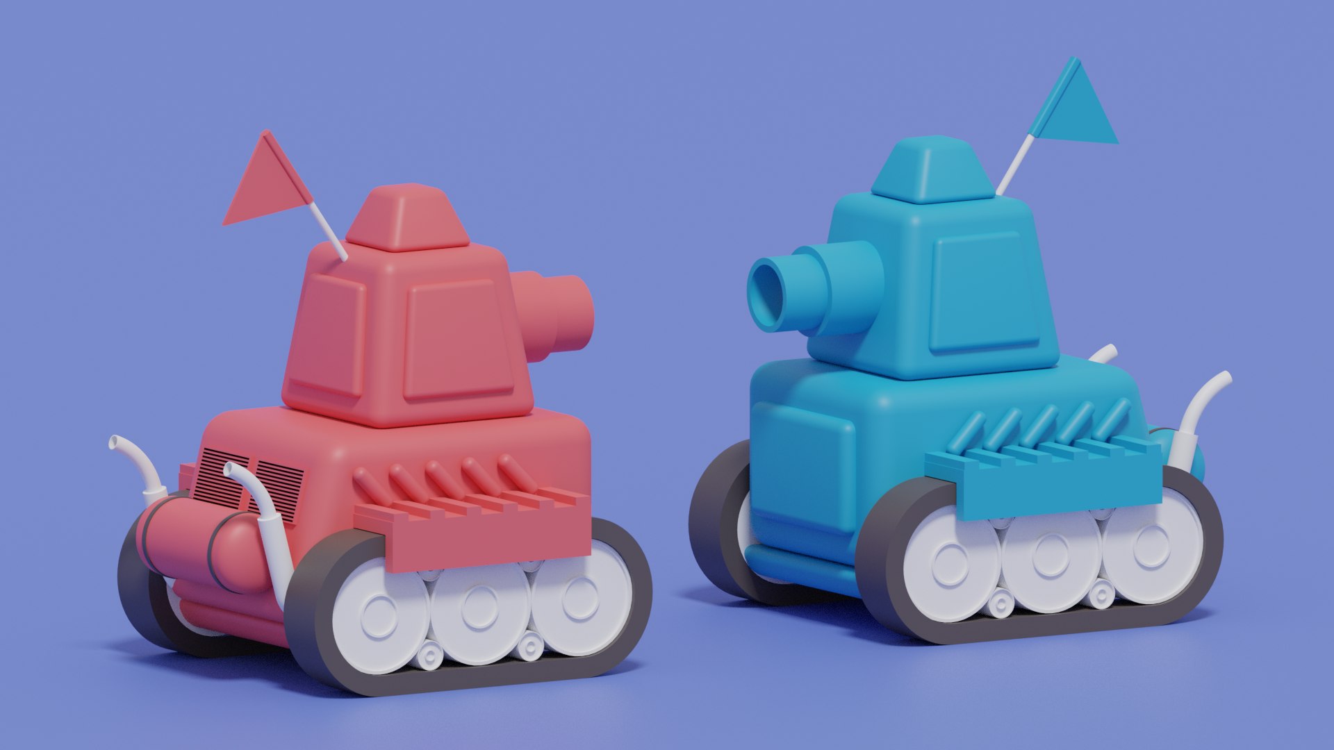 Cartoon Cute Tank 3D Model - TurboSquid 2421730
