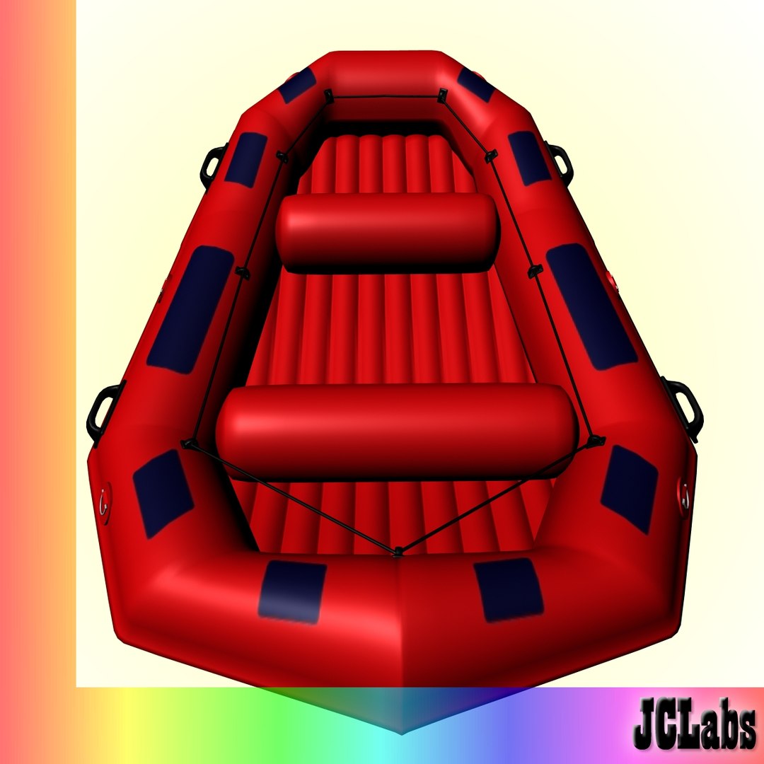 Rafting Boat 3d Model