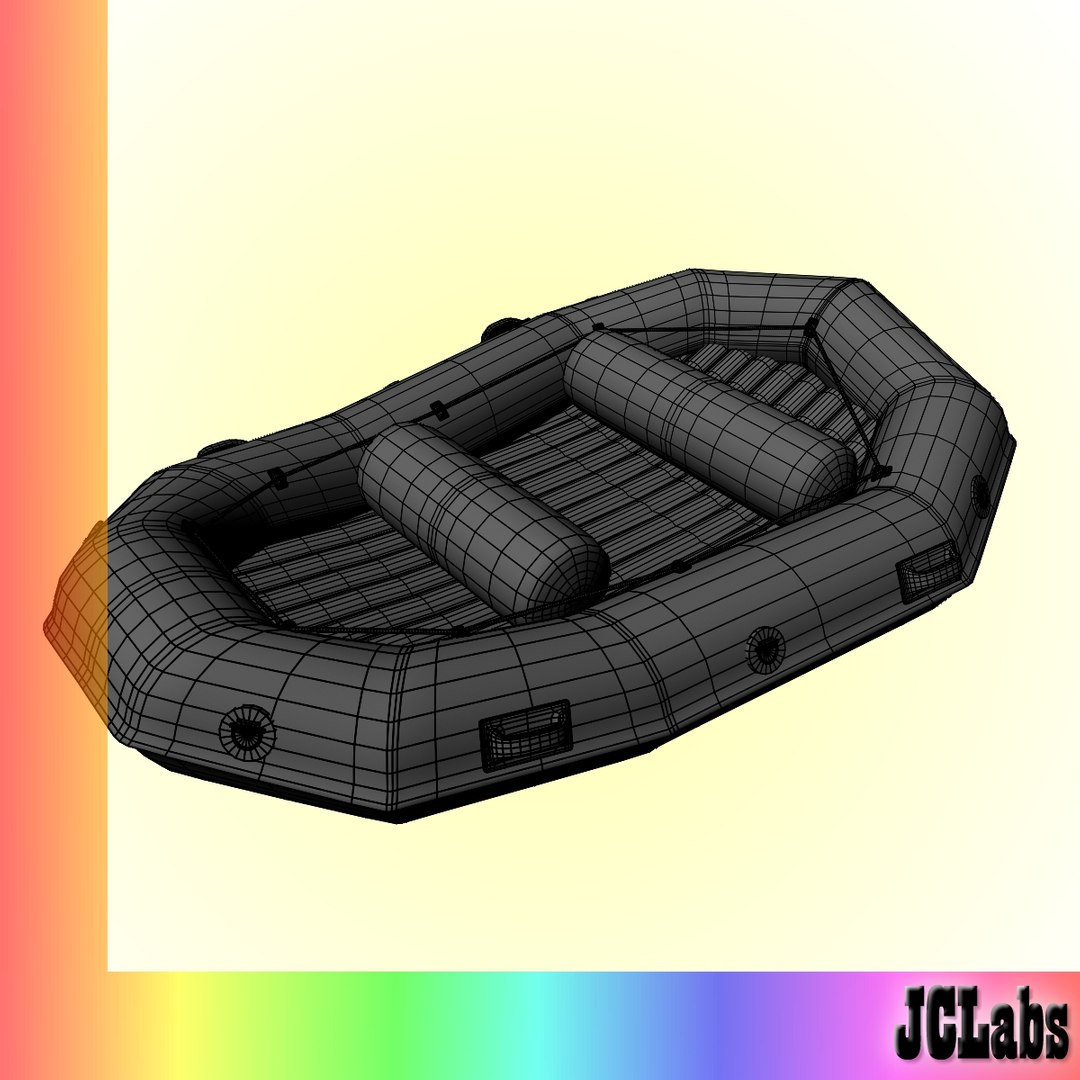 Rafting Boat 3d Model