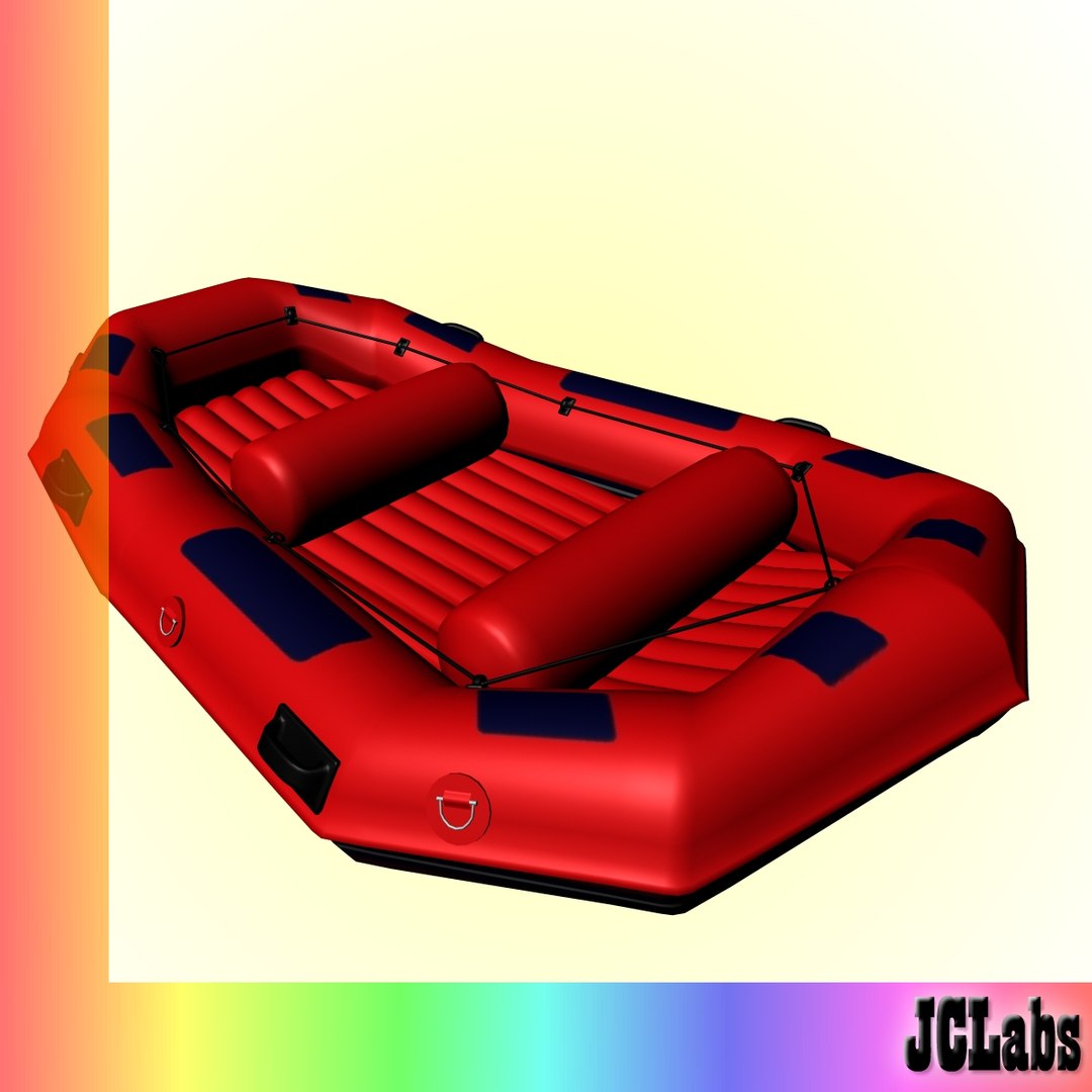 Rafting Boat 3d Model