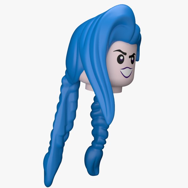 modelo 3d lego Jinx pelo pelo largo - TurboSquid 1555623