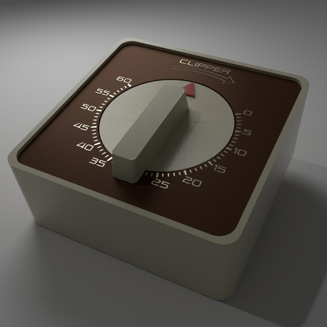Kitchen timer retro model - TurboSquid 1165320