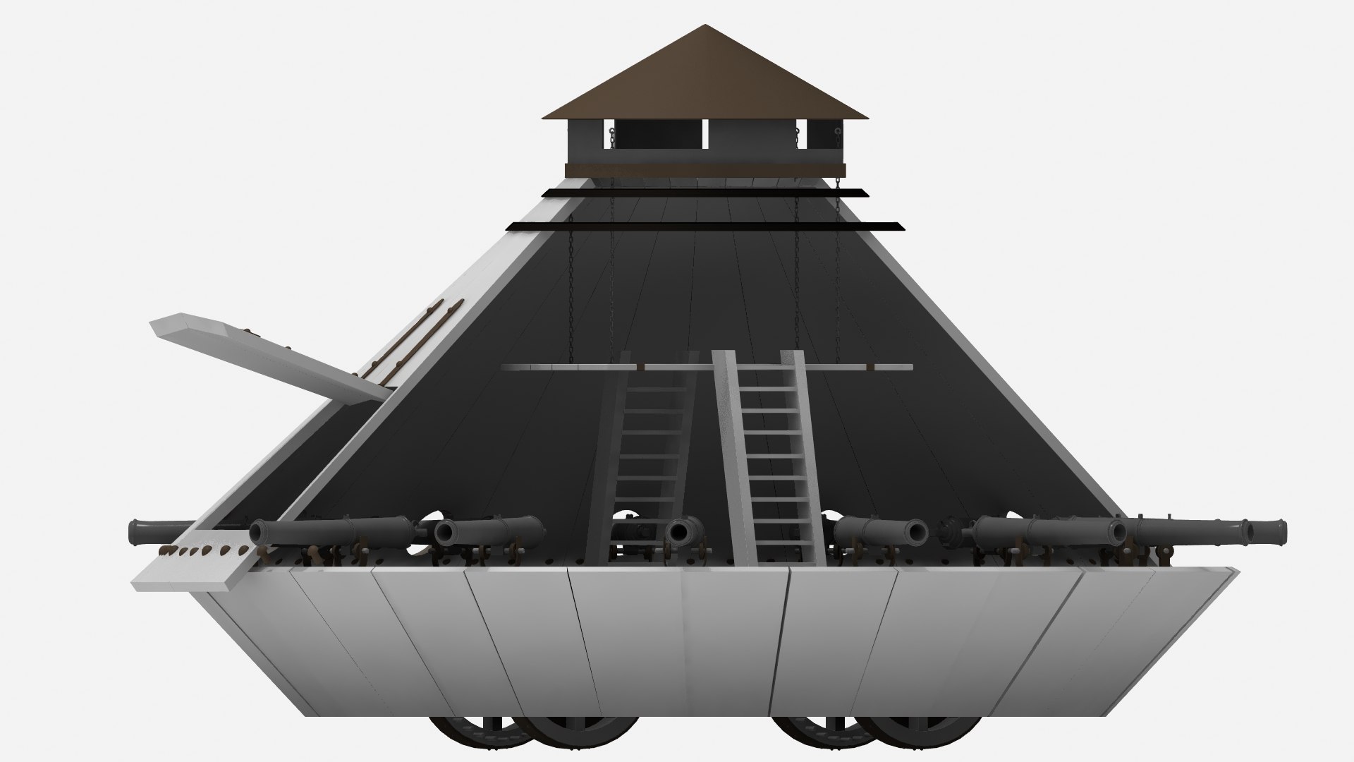 Leonardo Da Vinci Tank 3D - TurboSquid 1727925