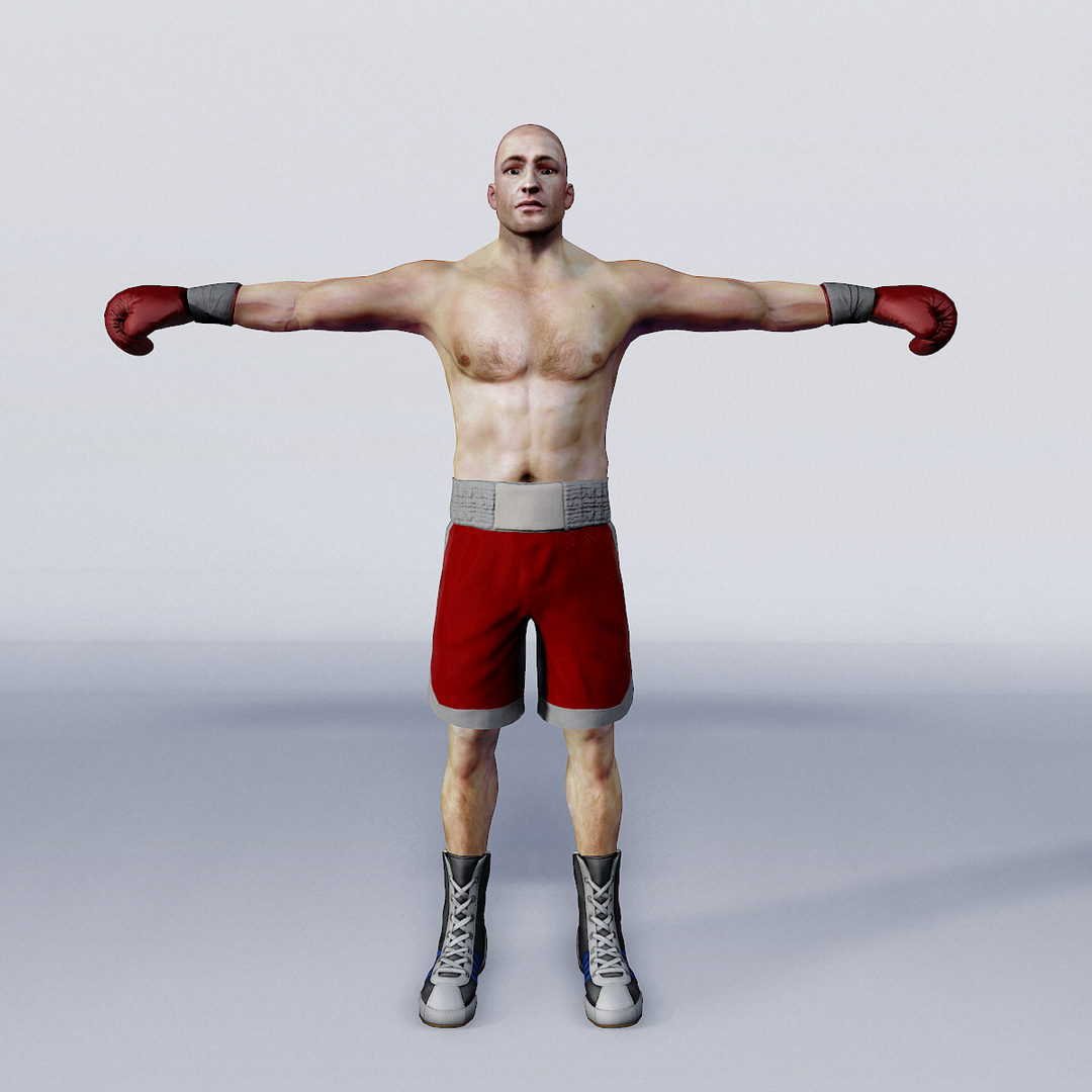 3d Professional Boxer Model