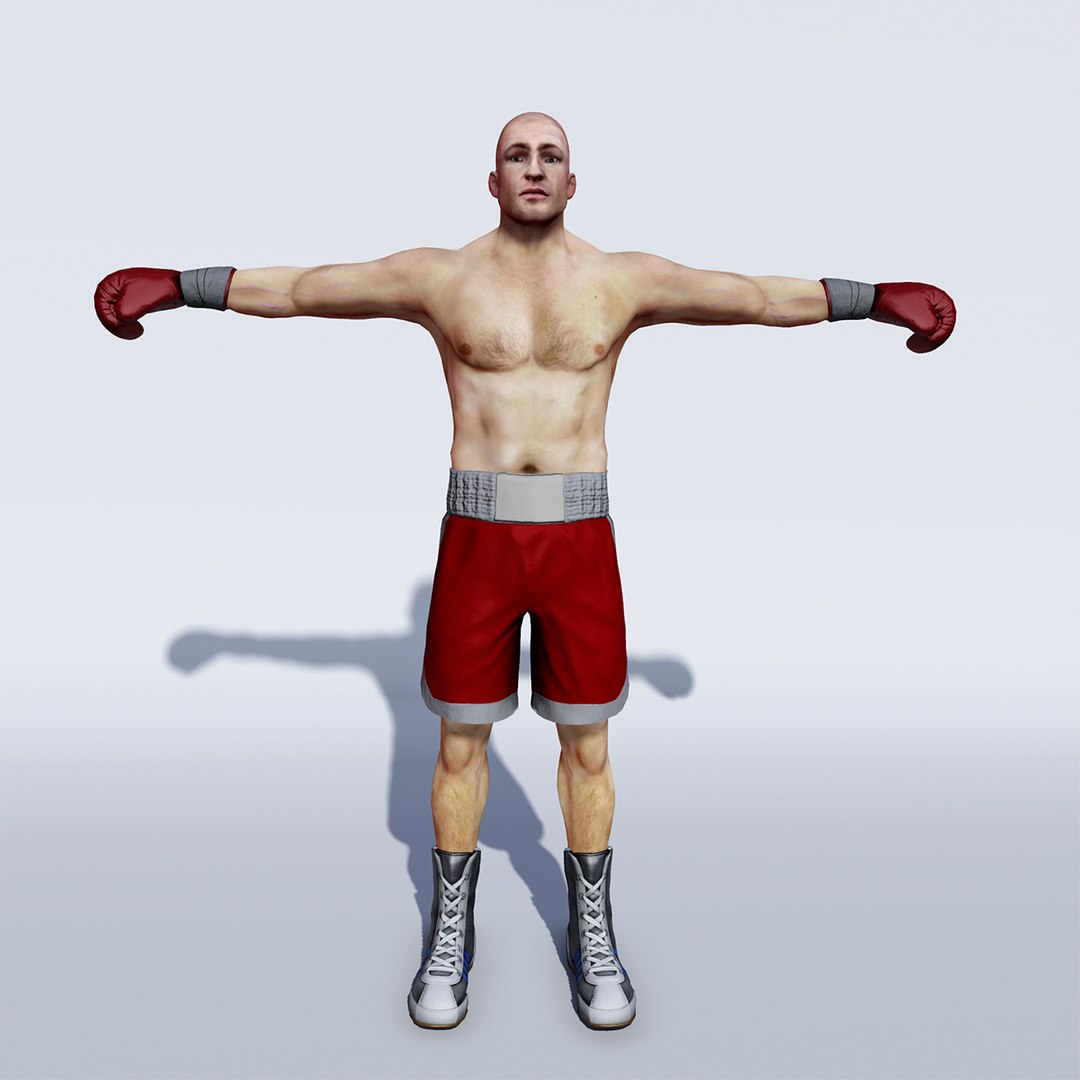 3d Professional Boxer Model