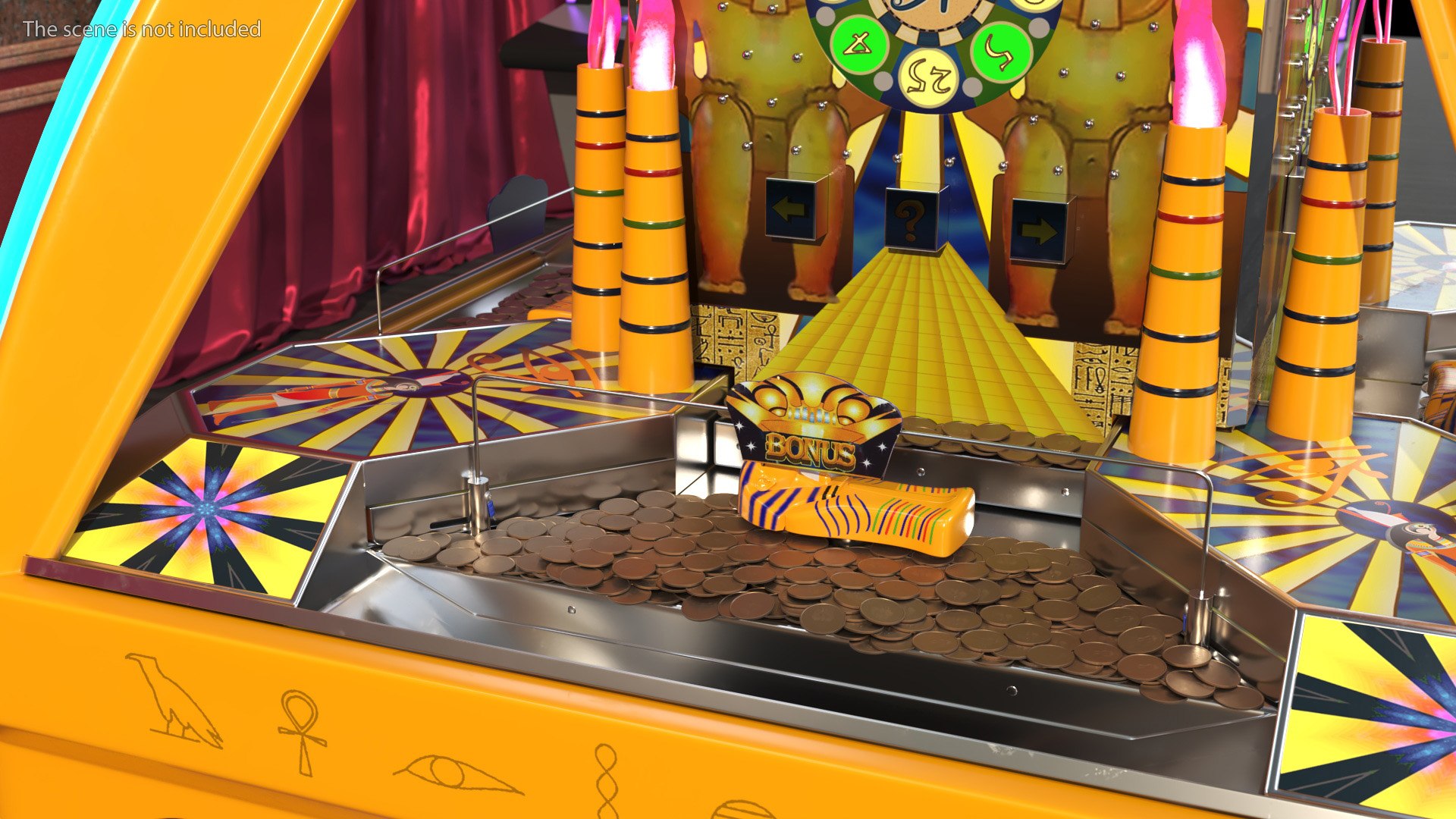 3D Golden Pharaoh Game Machine Rigged - TurboSquid 2318990