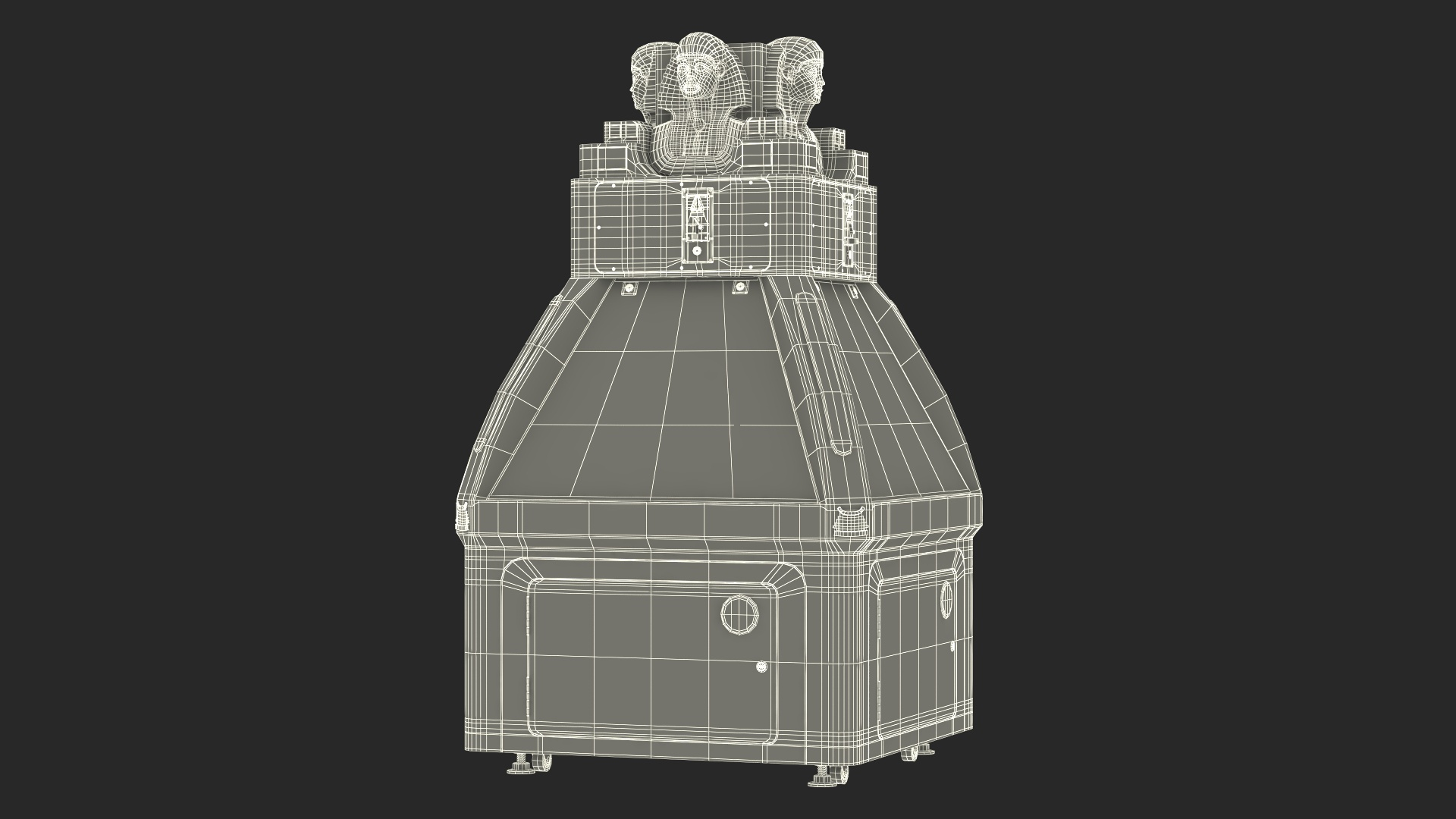 3D Golden Pharaoh Game Machine Rigged - TurboSquid 2318990