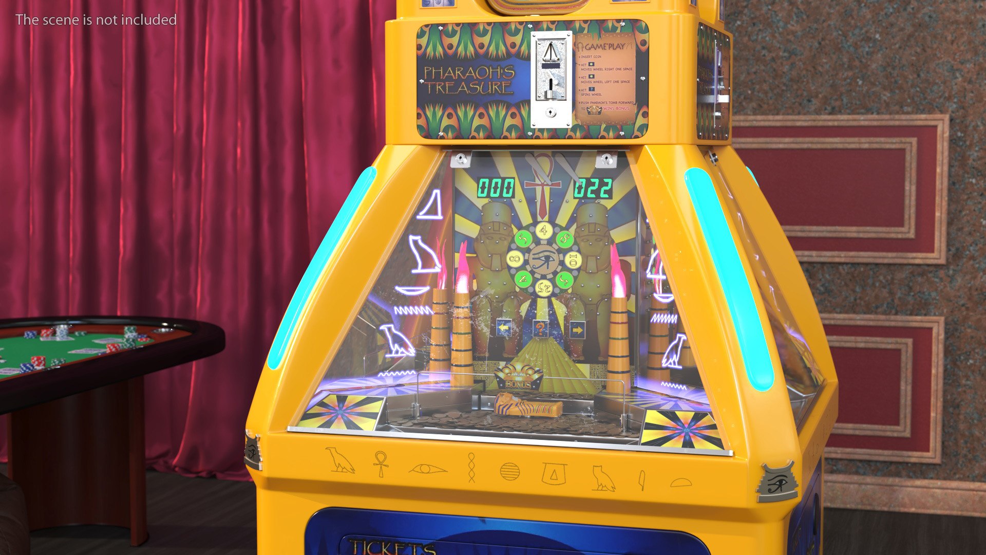 3D Golden Pharaoh Game Machine Rigged - TurboSquid 2318990