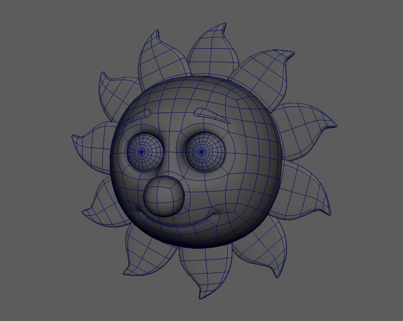 3D Cartoon Sun - TurboSquid 1421778