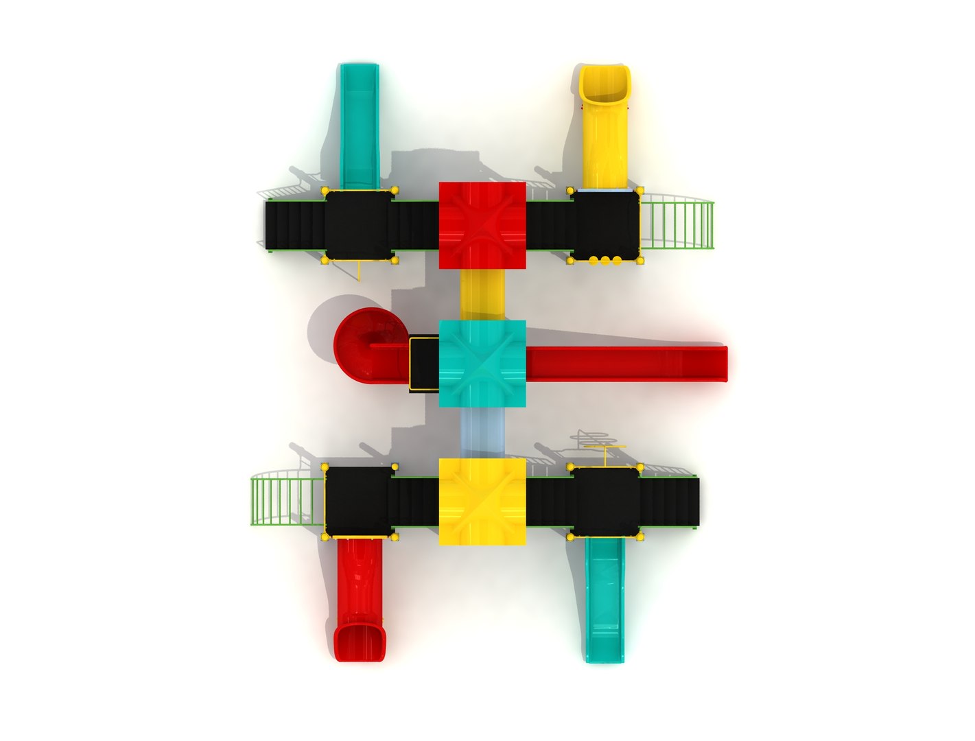 Metal Playground Slide 3D - TurboSquid 1554018