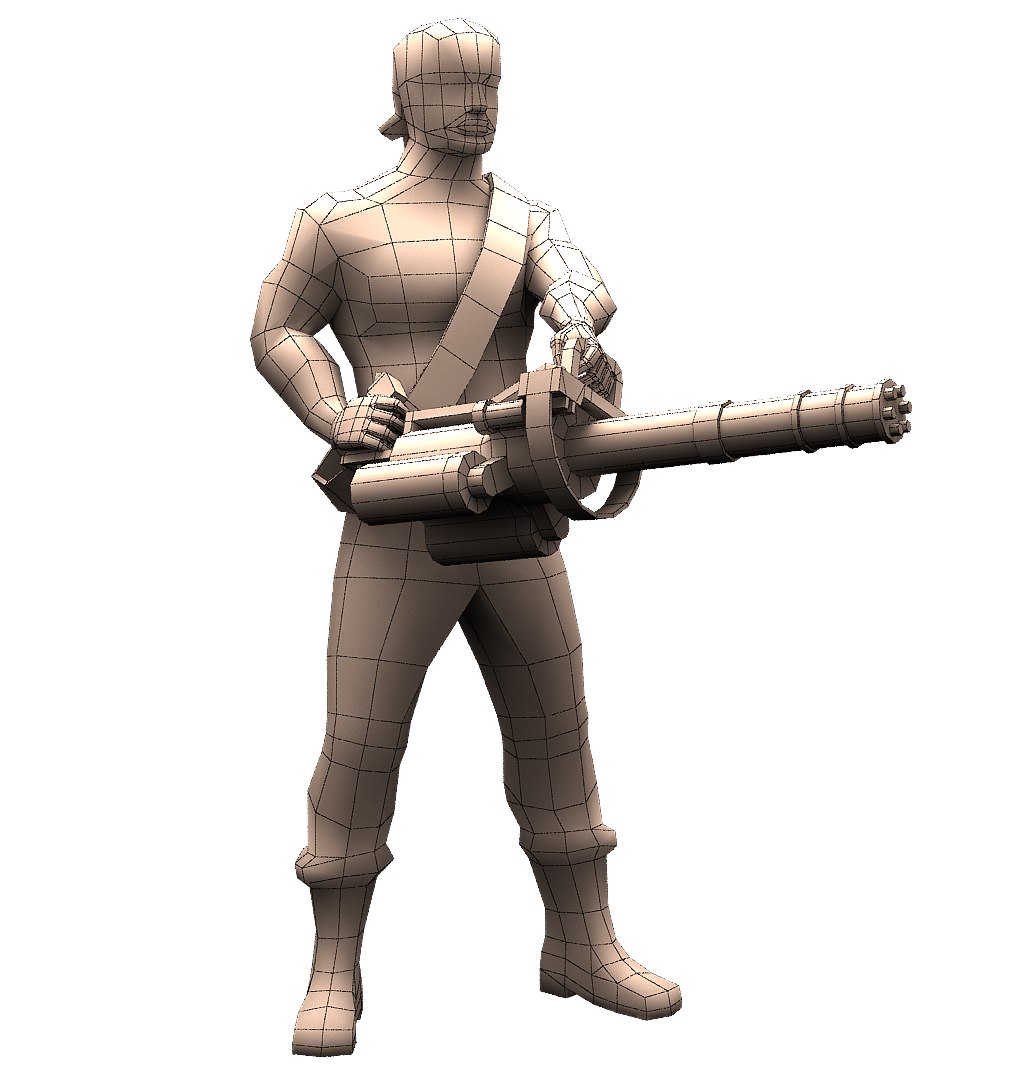 3d Machine Gunner