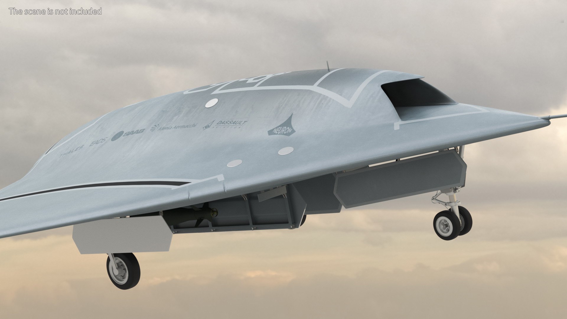 3D Stealth UCAV Rigged Model - TurboSquid 1987178