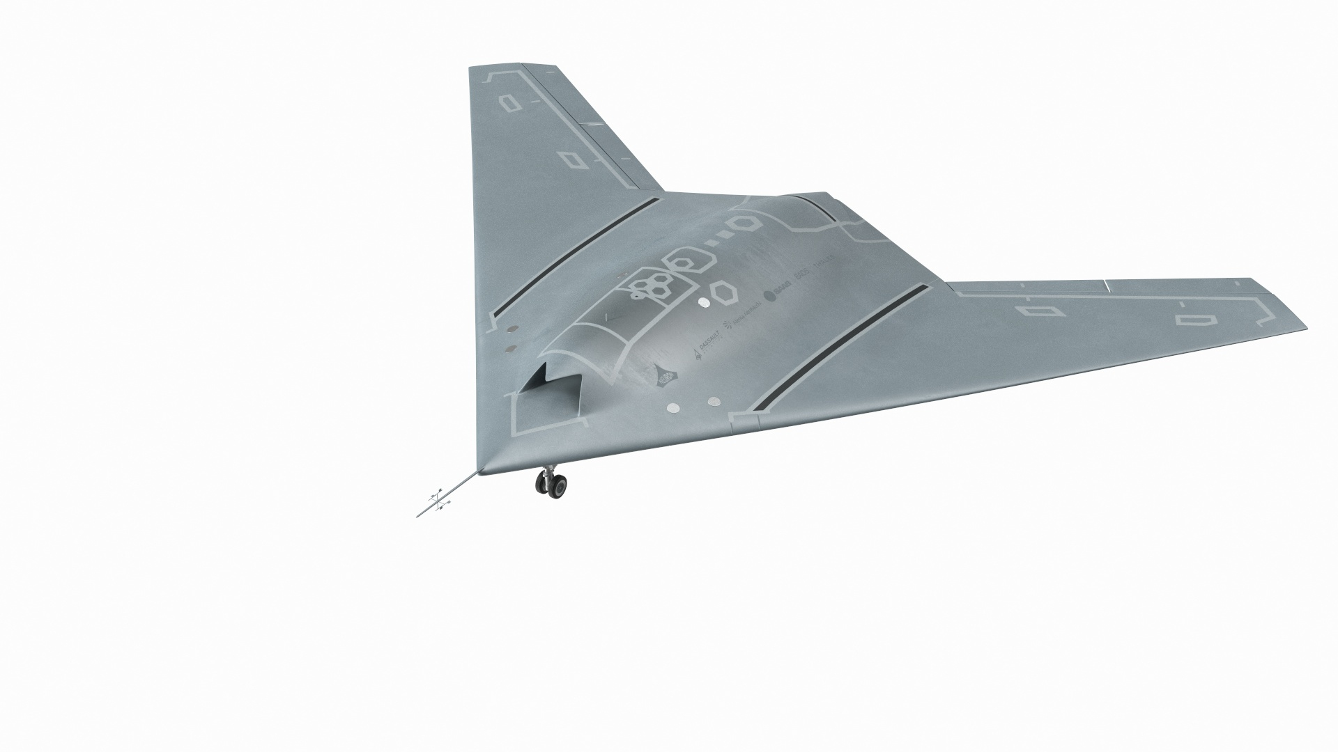 3D Stealth UCAV Rigged Model - TurboSquid 1987178