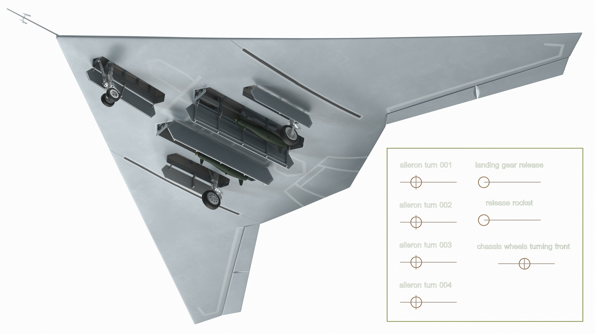 3D Stealth UCAV Rigged Model - TurboSquid 1987178