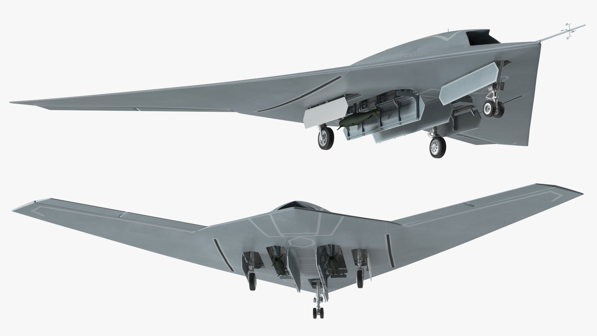 3D Stealth UCAV Rigged Model - TurboSquid 1987178