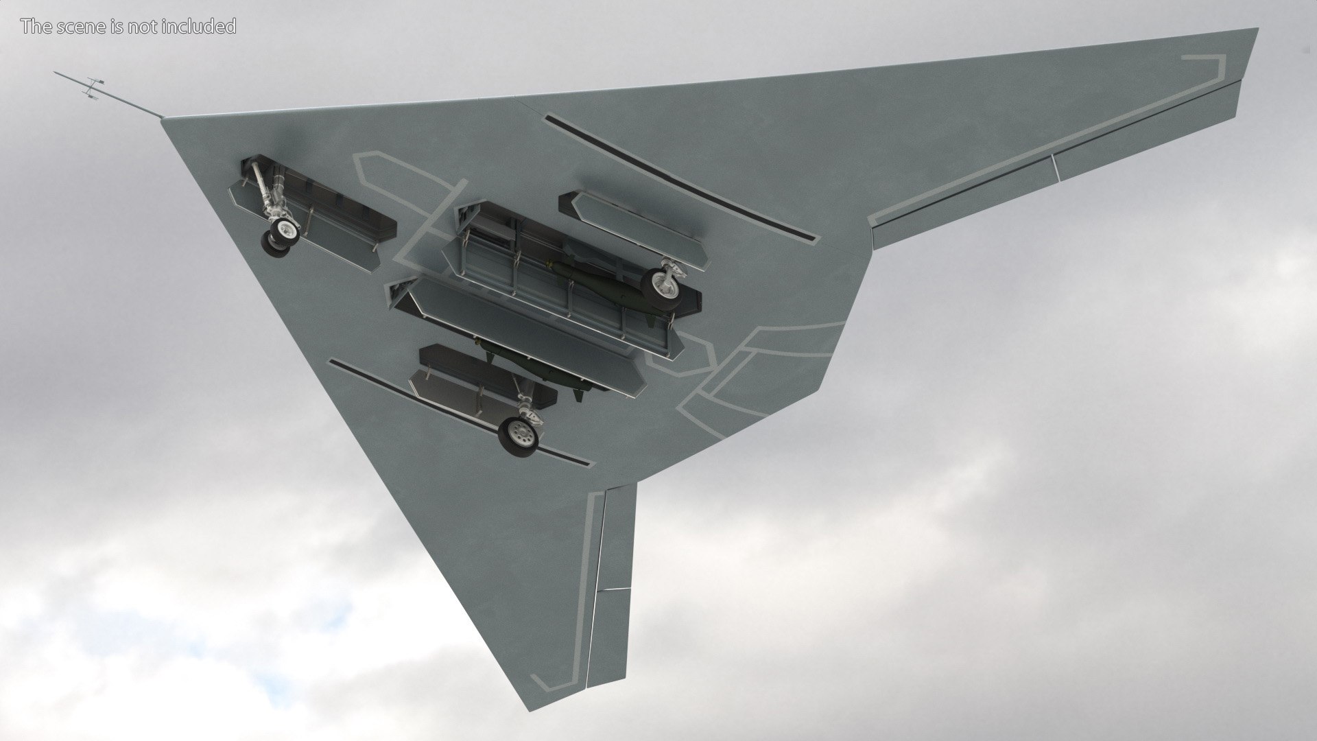 3D Stealth UCAV Rigged Model - TurboSquid 1987178